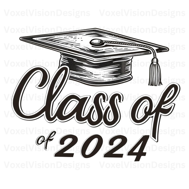10 Graduation Cap Clipart Classic Modern Grad Hat Illustrations ...