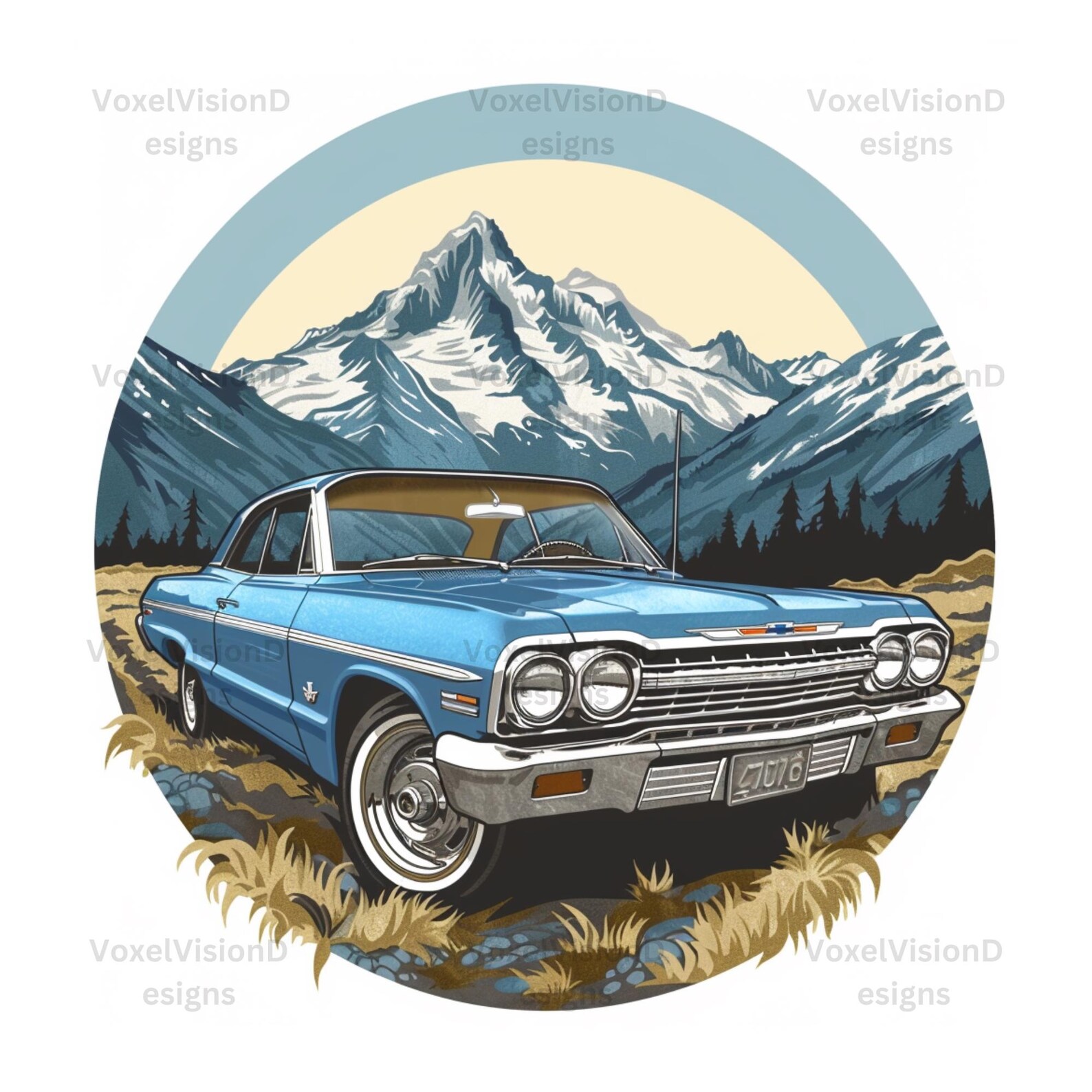 10 Vintage Cars Clipart Classic & Retro Car Illustrations Timeless ...