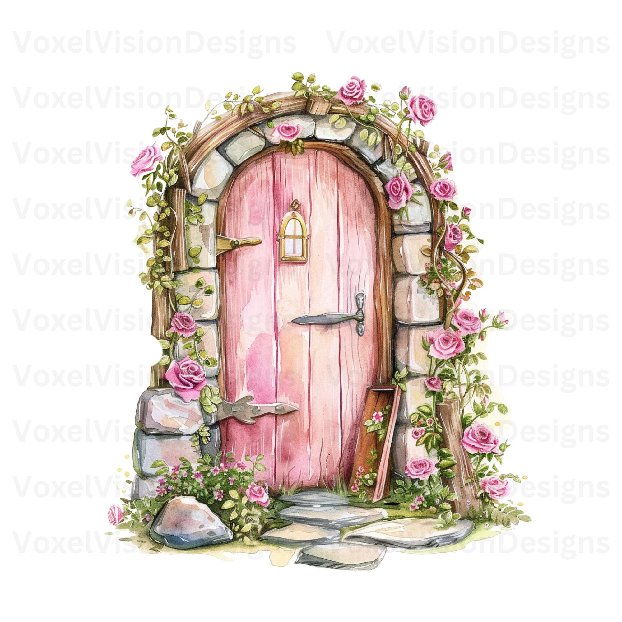 10 Door Clipart Bundle Unique Door Illustrations for DIY Projects ...