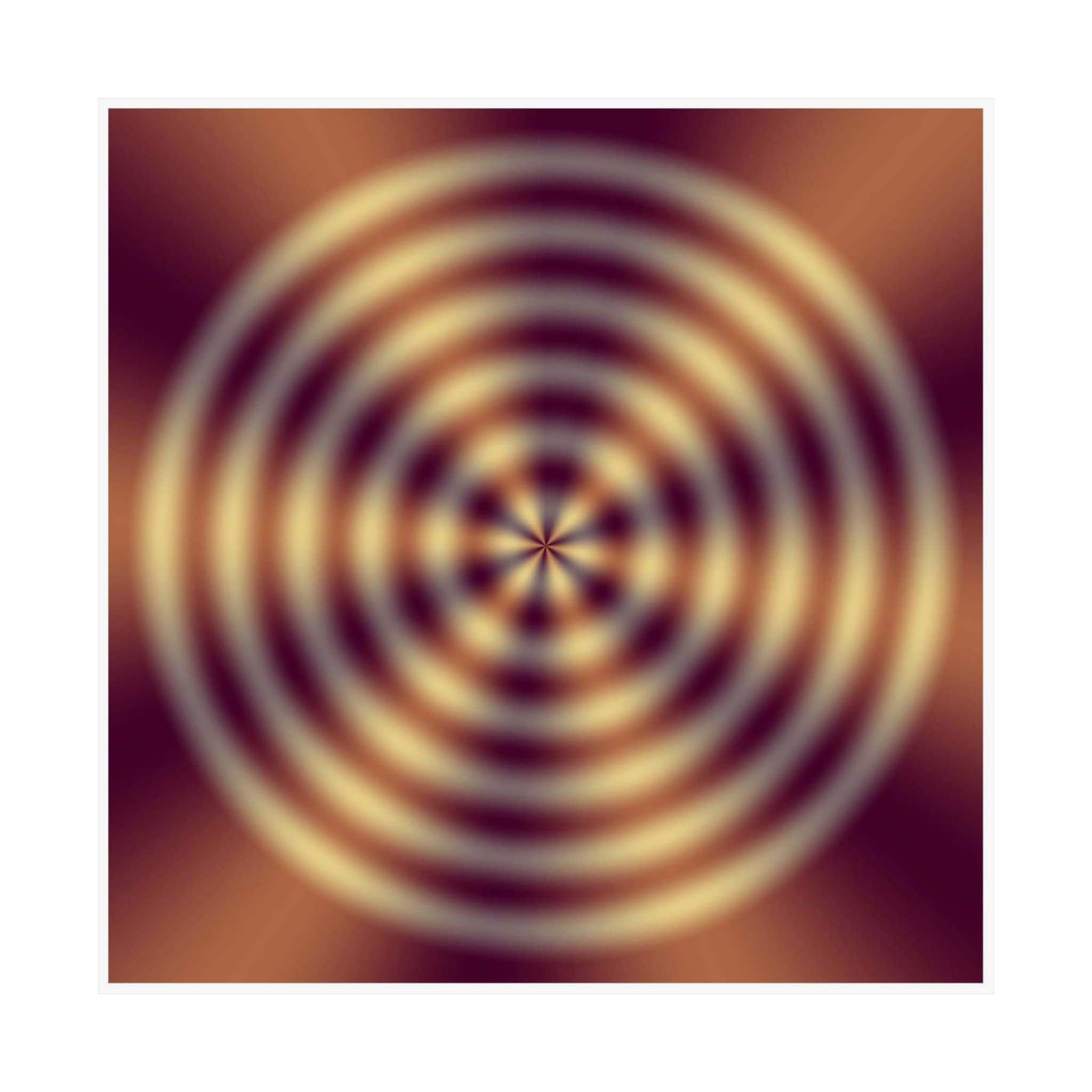 Op Art 6 Orbit, Red Wavy, Original Design, Eclectic or Contemporary ...