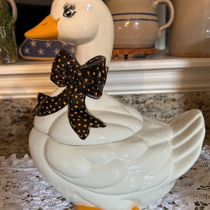 Goose Cookie Jar - Etsy