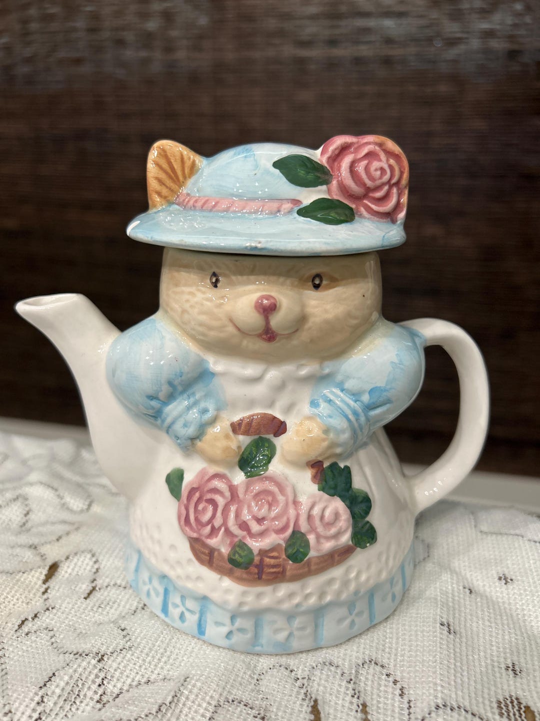 Vintage Cat Teapot - Etsy