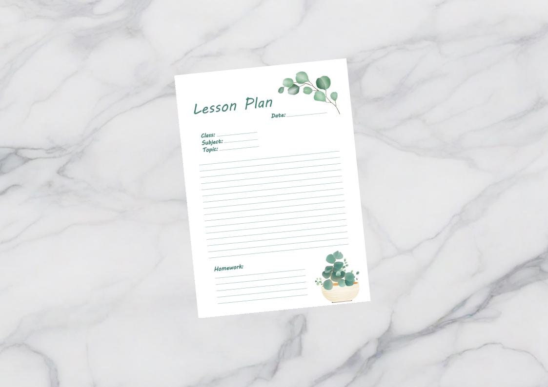 Printable Daily Lesson Planner | Lesson Plan Template | Teacher ...