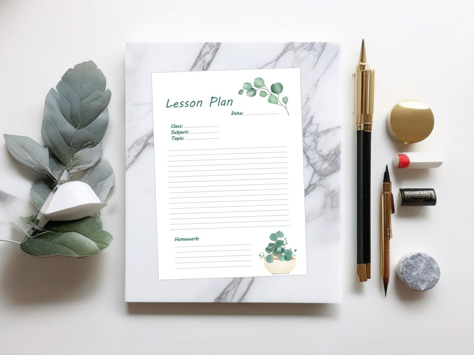 Printable Daily Lesson Planner | Lesson Plan Template | Teacher ...