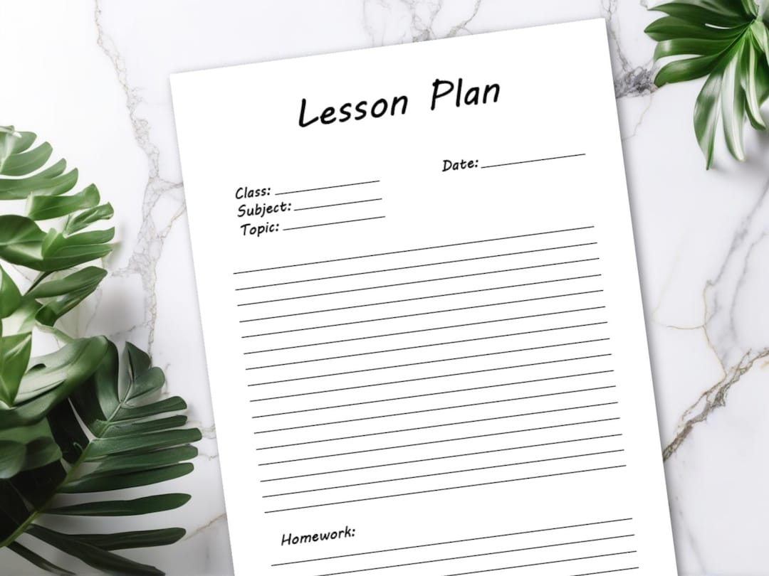 Printable Daily Lesson Planner | Lesson Plan Template | Teacher ...