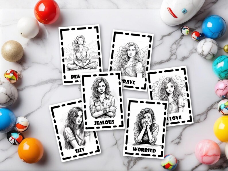 Printable 20 Emotion Flashcards for Kids | Homeschool | Kindergarten ...