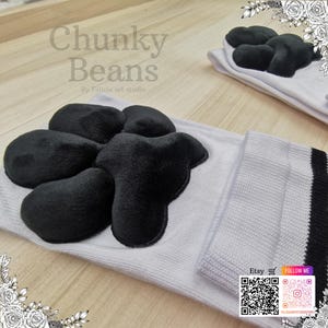 Cute Plush Paw Pad Socks Cozy Animal Paws for Your Feet Unique Gift ...