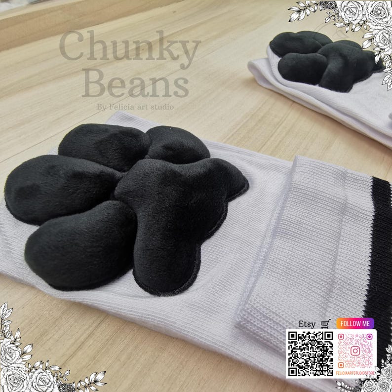 Cute Plush Paw Pad Socks Cozy Animal Paws for Your Feet Unique Gift ...