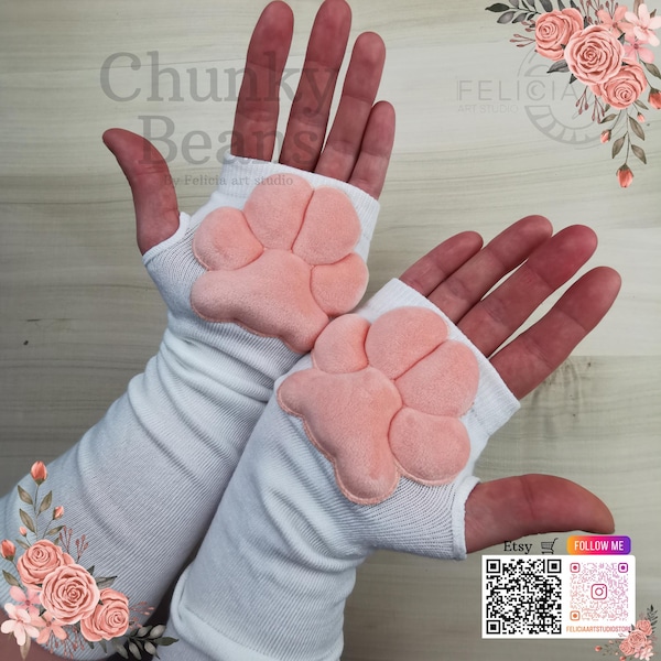 Paw Gloves - Etsy UK