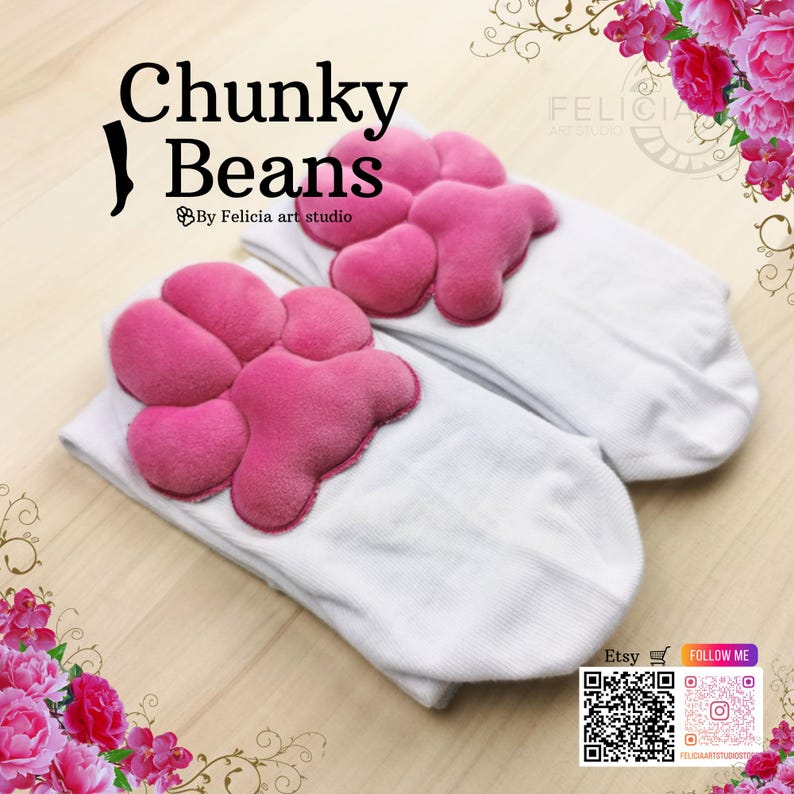 Cute Plush Paw Pad Socks – Cozy Animal Paws for Your Feet | Unique Gift ...