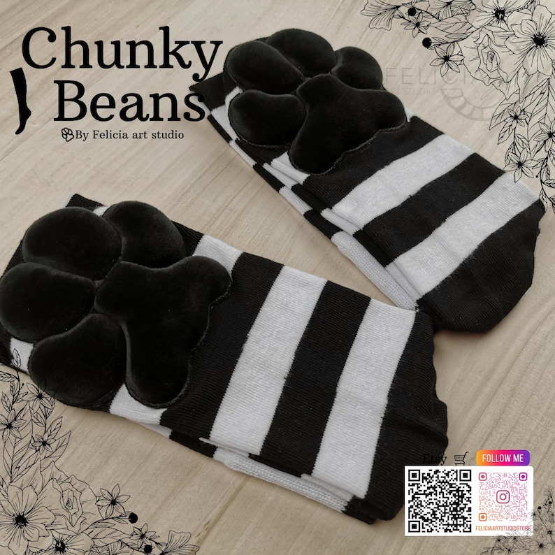 Cute Plush Paw Pad Socks – Cozy Animal Paws for Your Feet | Unique Gift ...