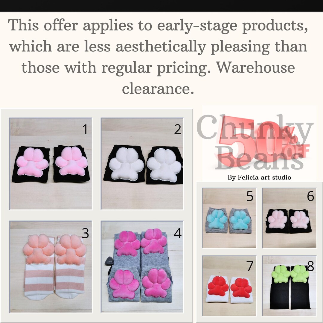 Discount/defect. Paws Socks/paws Gloves With Defects, Test Products. - Etsy