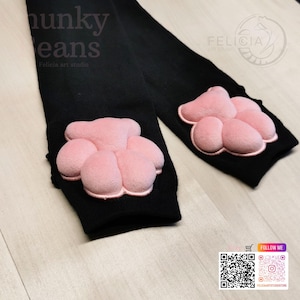 Cute Plush Paws Socks, Plush Paws Gloves - Etsy