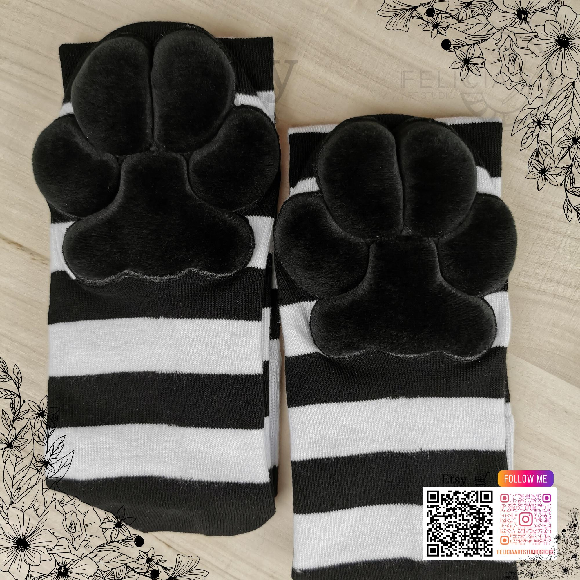 Cute Plush Paw Pad Socks – Cozy Animal Paws for Your Feet | Unique Gift ...