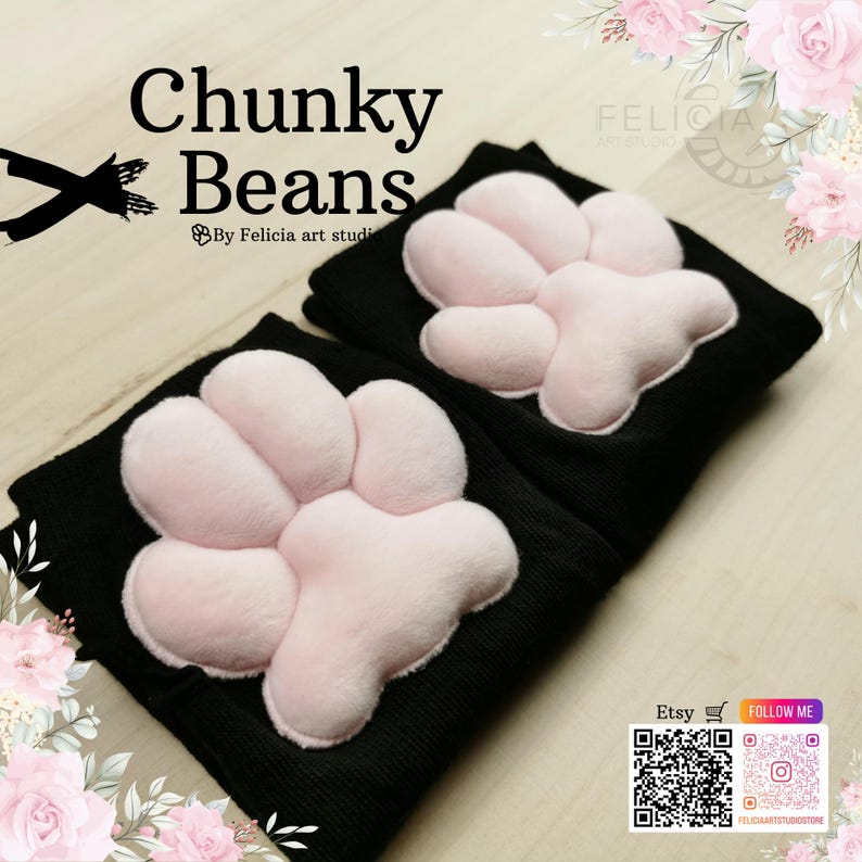 Cute Plush Paw Pad Gloves Cozy Animal Paws for Your Hand Unique Gift ...