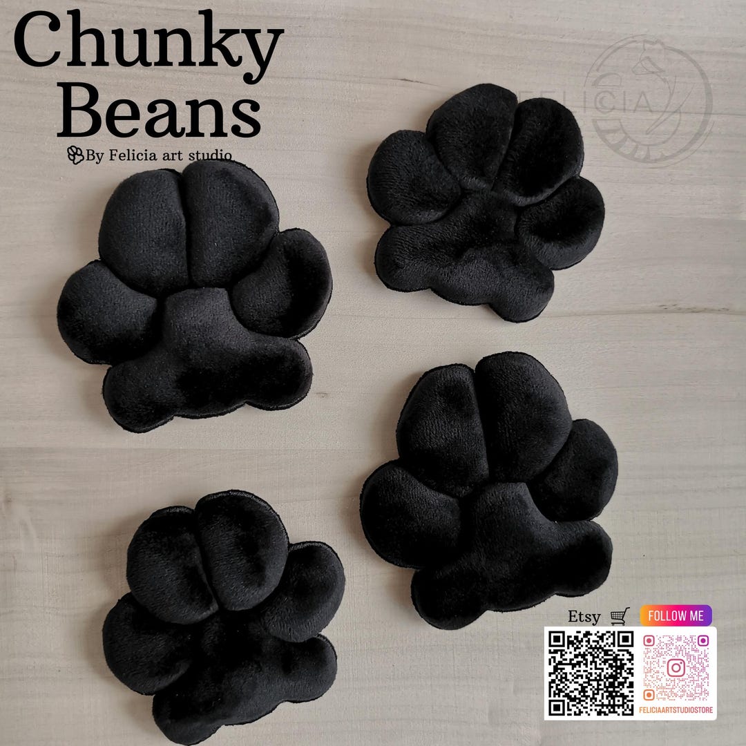 Cute Plush Paws, Toe Beans - Etsy