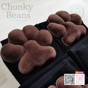 Cute Plush Paws Socks, Paws Gloves - Etsy