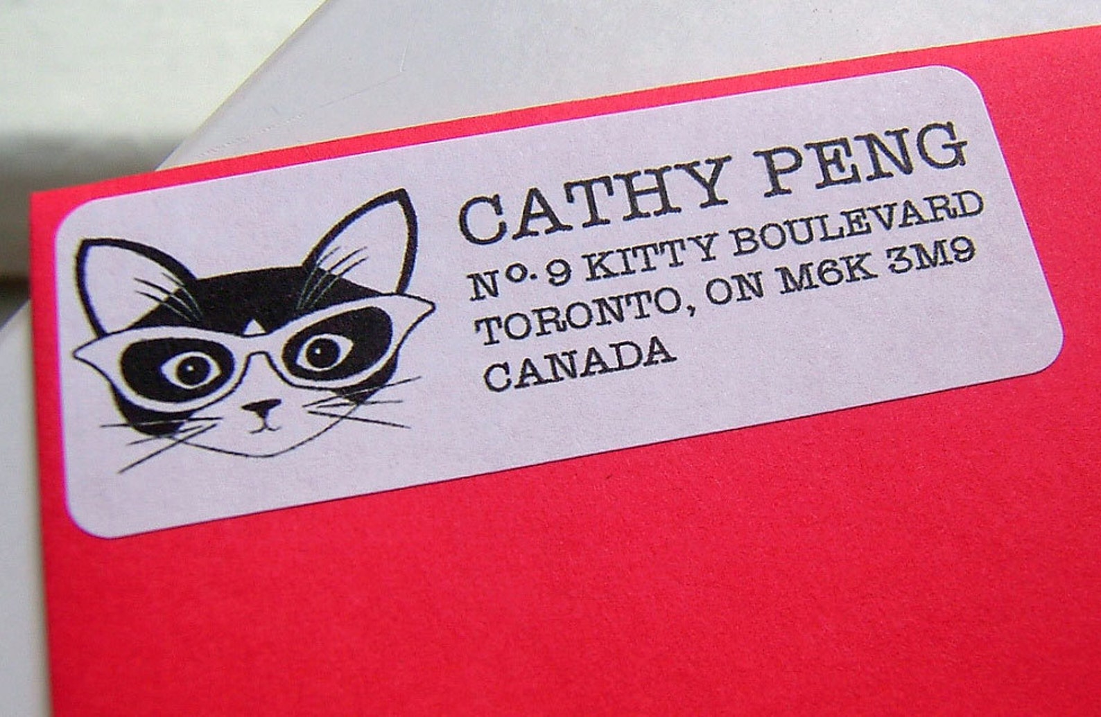 Clever Kitty Address Labels - Set of 30 - Etsy