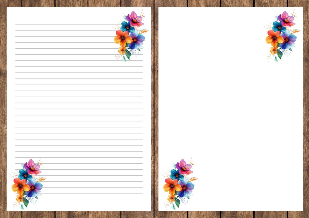 Printable Letter Paper - Etsy