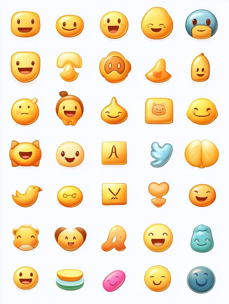 1500 Printable Emoji Pack - Etsy