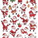 1200 Printable Christmas Stickers Pack Santa Claus Stickers - Etsy