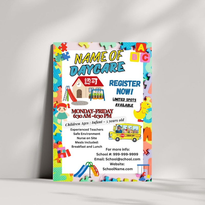 Daycare Posters Custom - Etsy