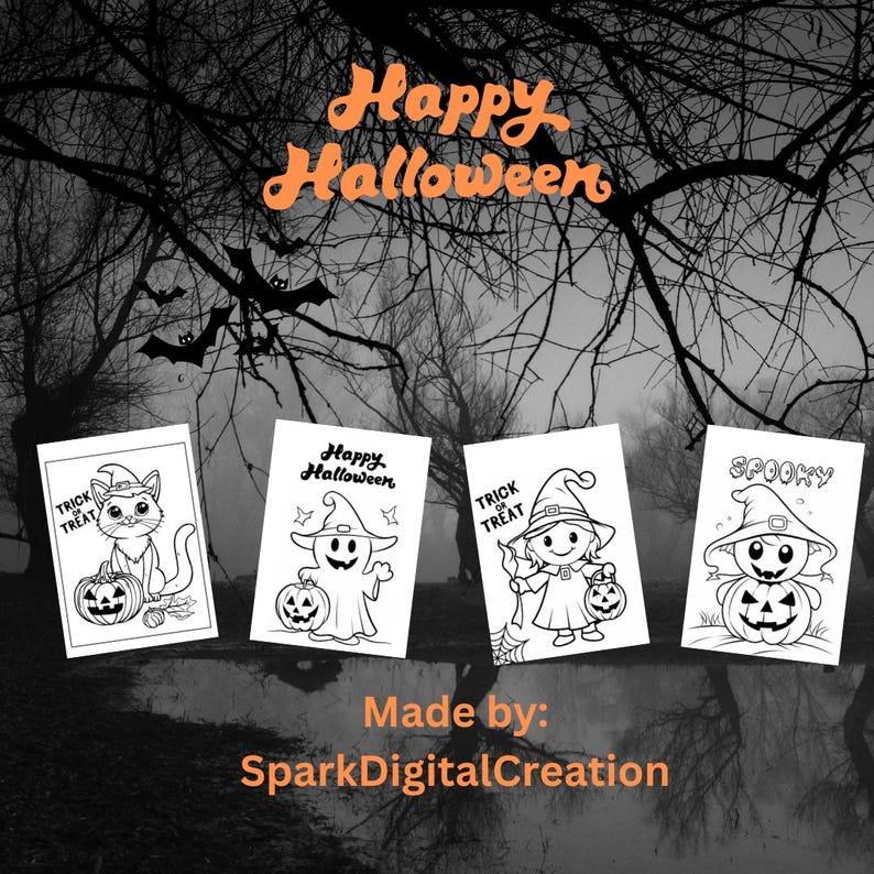Printable Halloween Coloring Pages for Kids: Spooky Activity Sheets ...