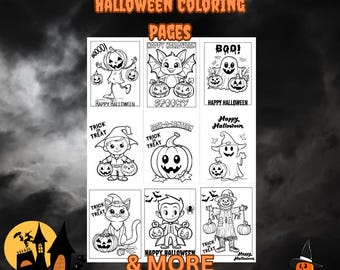 25 Printable Halloween Coloring Pages for Kids - Fun & Spooky Activity ...