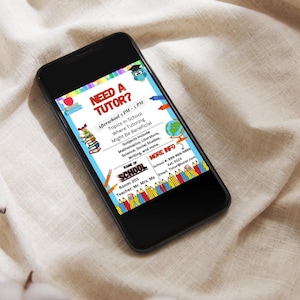 Custom Need a Tutor Flyer | Personalized Tutoring Services ...