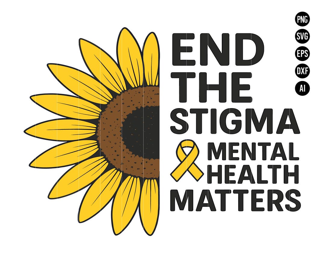End the Stigma Svg Mental Health Svg Are U Okay Svg Flower Svg You ...