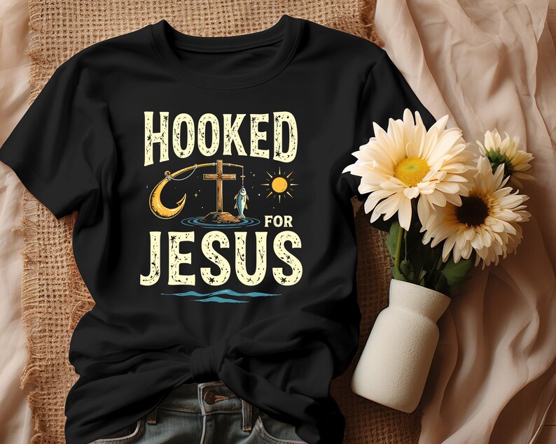 Hooked on Jesus SVG PNG, Christian Fishing Lover SVG, Religious Fishing ...