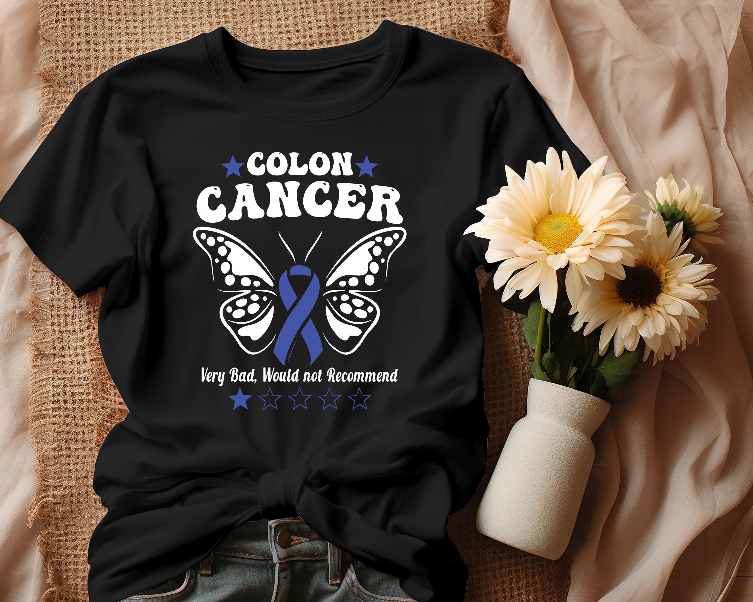 Colon Cancer Awareness Butterfly SVG PNG, Colon Cancer Support Blue ...