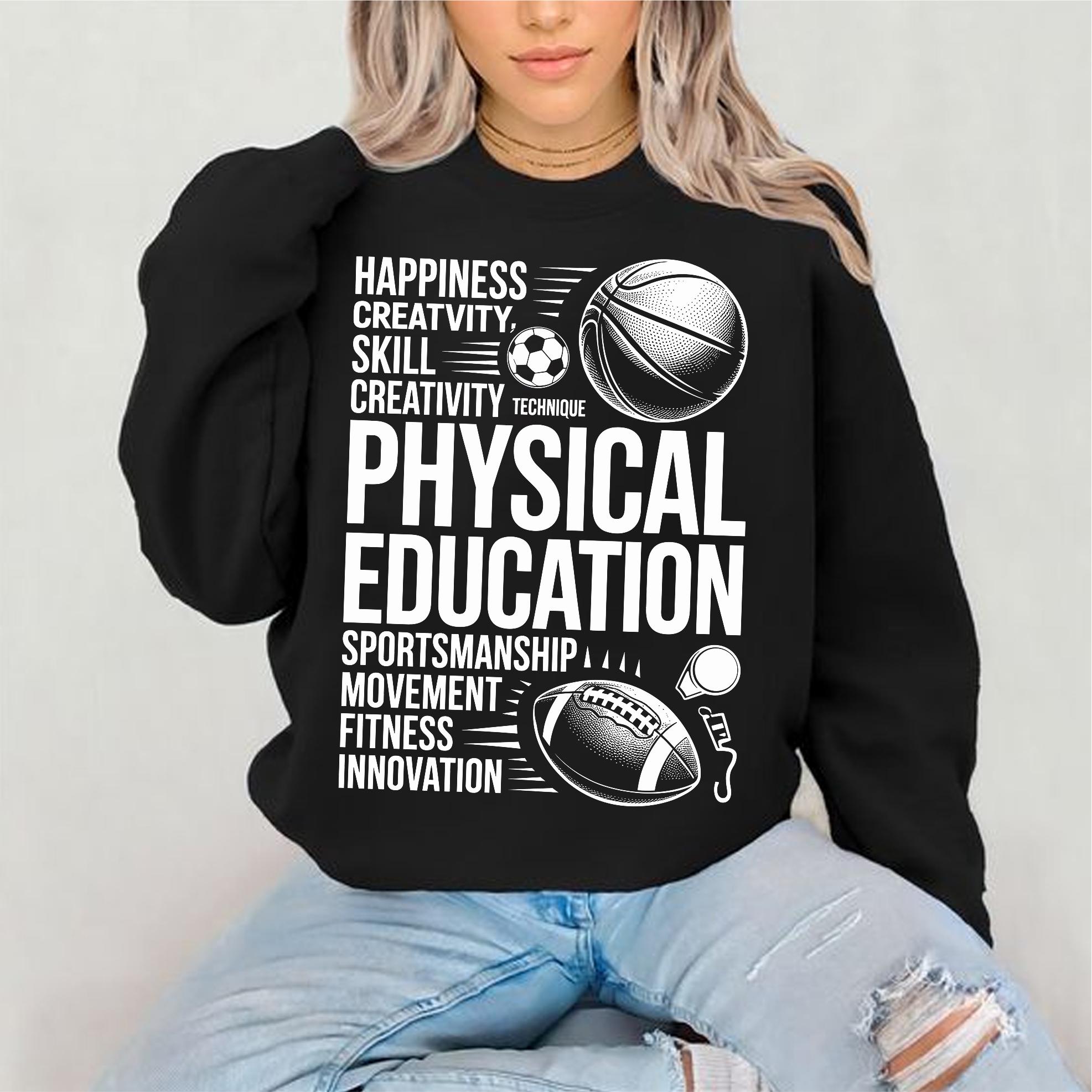 Physical Education SVG PNG Teacher Sports Basketball Soccer Football PE ...