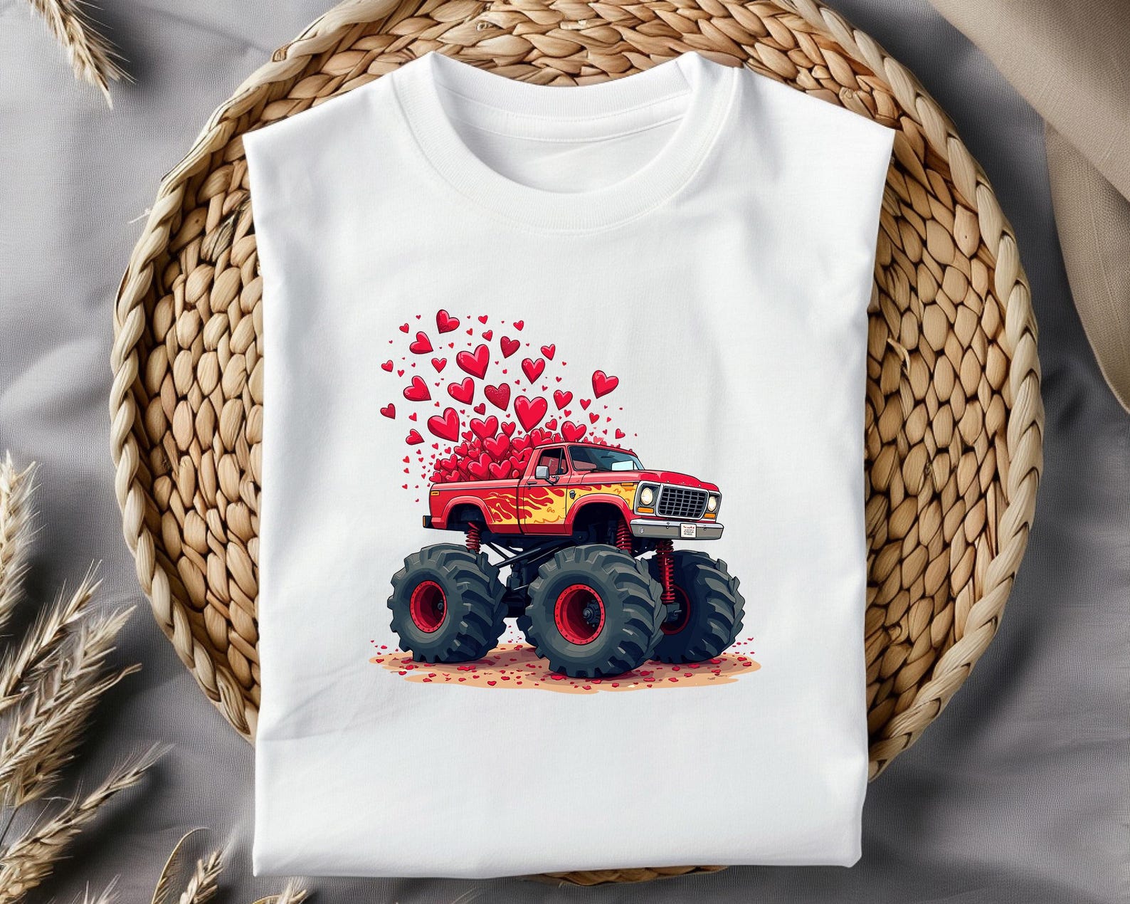 Monster Truck Love SVG, Valentine’s Day Truck PNG, Valentine Monster ...