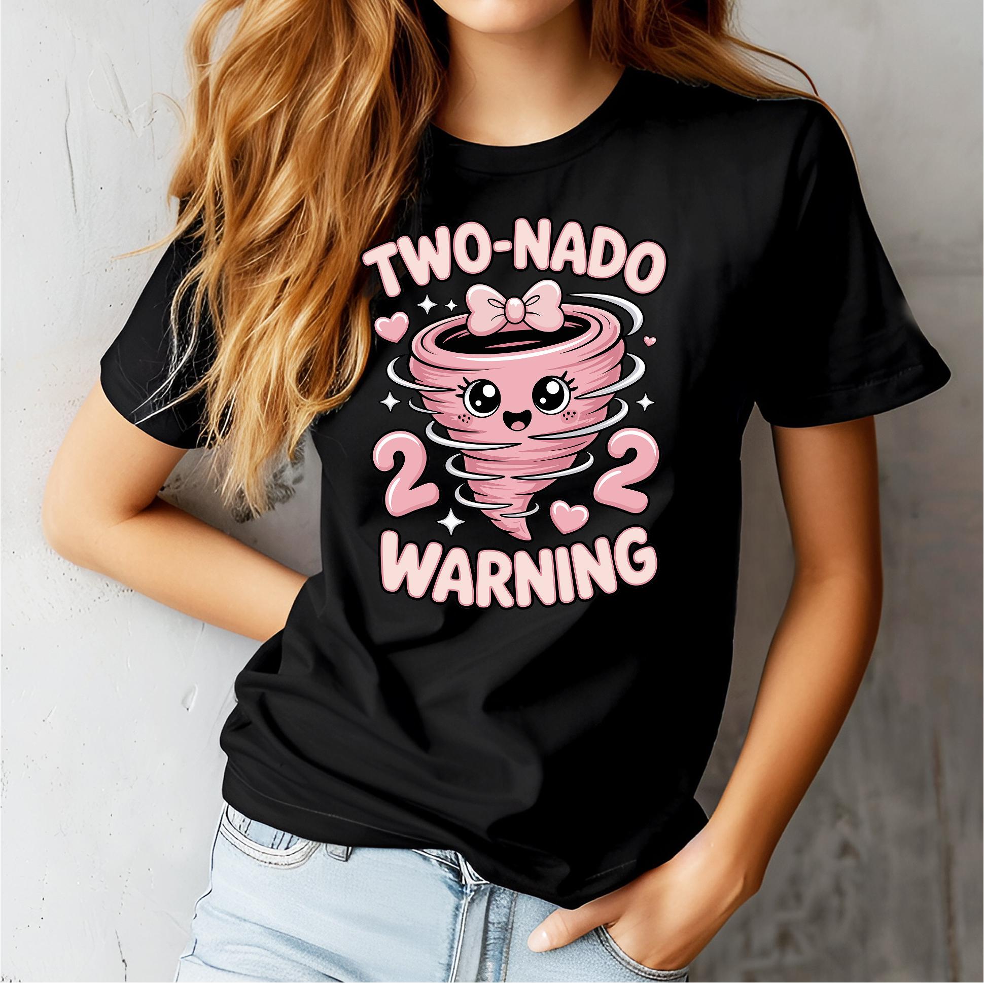 Two-nado SVG PNG 2nd Birthday Tornado Girl Design Digital Clipart for ...