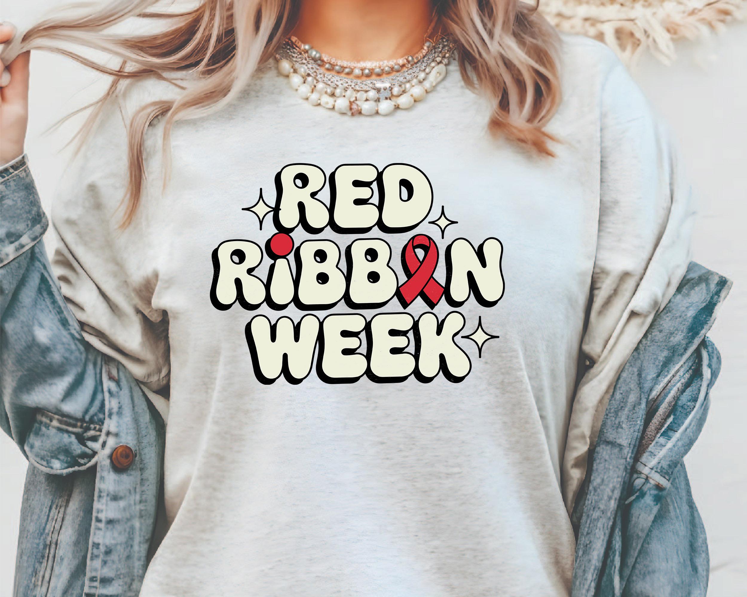 Red Ribbon Week SVG, Anti-drug Awareness Png, Red Ribbon Awareness SVG ...