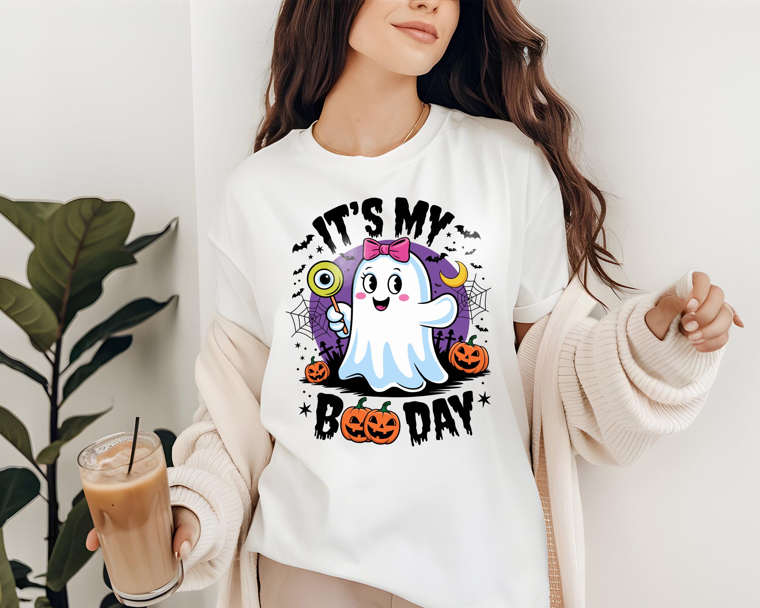 It’s My Boo Day SVG PNG, Cute Halloween Ghost With Bow Digital Download ...
