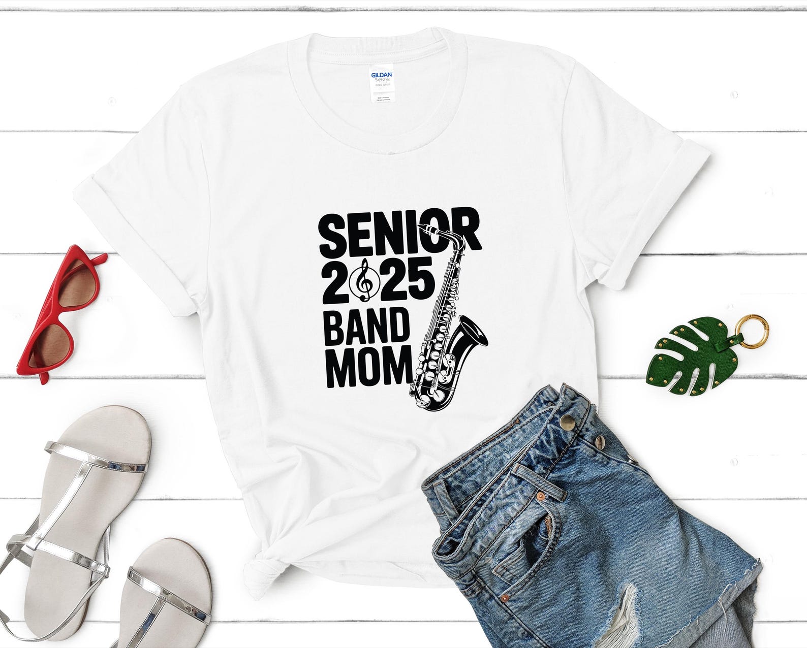 Senior 2025 Band Mom SVG, Music Mom Digital Cut File, Saxophone Band ...