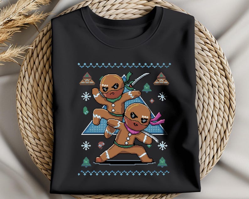 Ninjabread Men SVG PNG, Fun Gingerbread Warrior Design, Quirky ...