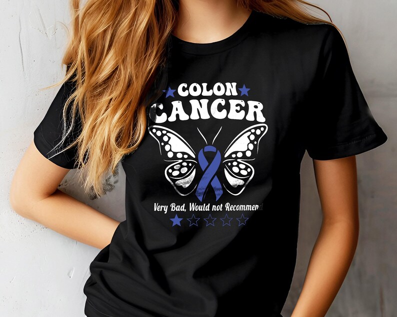 Colon Cancer Awareness Butterfly SVG PNG, Colon Cancer Support Blue ...
