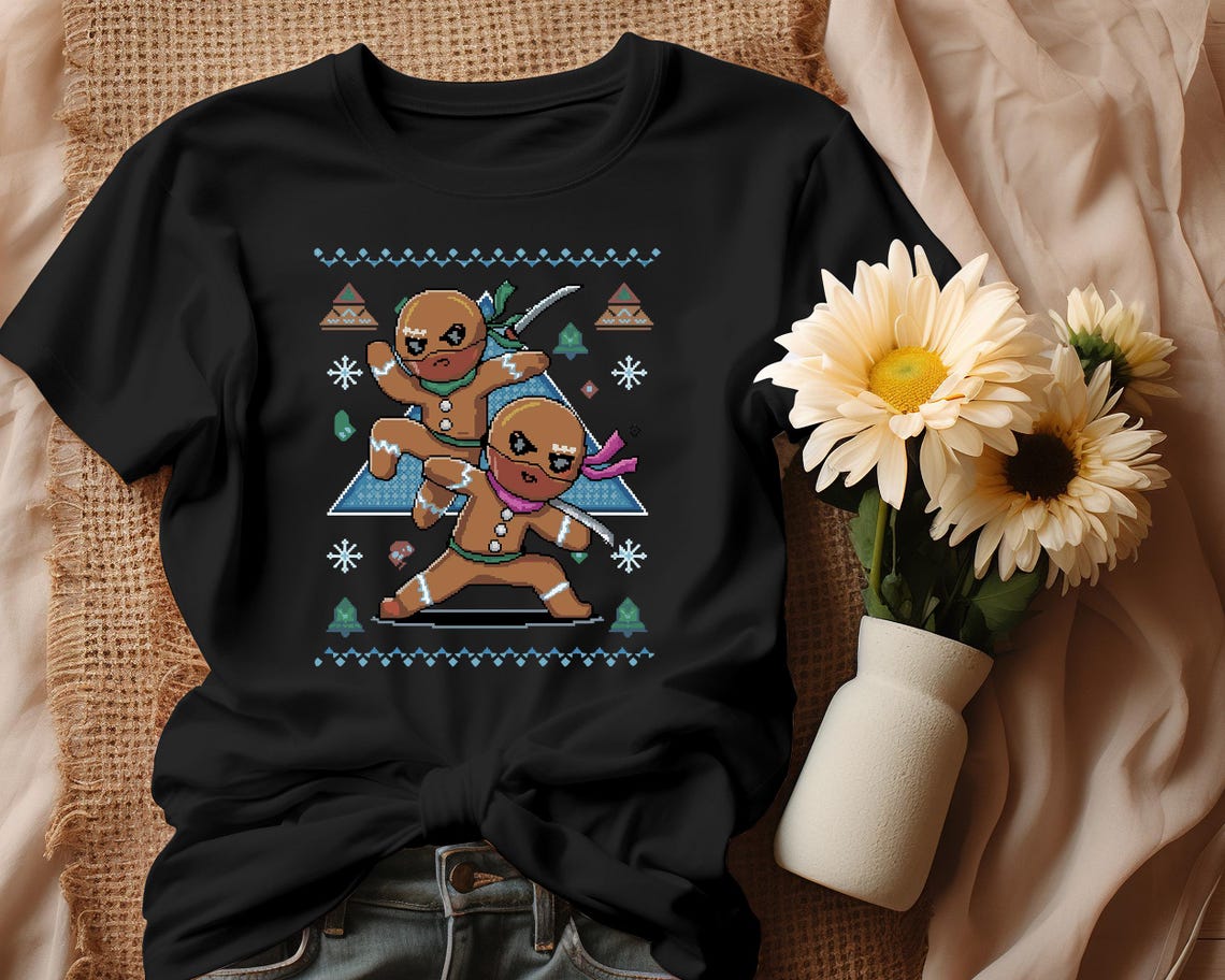 Ninjabread Men SVG PNG, Fun Gingerbread Warrior Design, Quirky ...