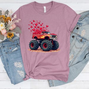 Monster Truck Love SVG, Valentine’s Day Truck PNG, Valentine Monster ...