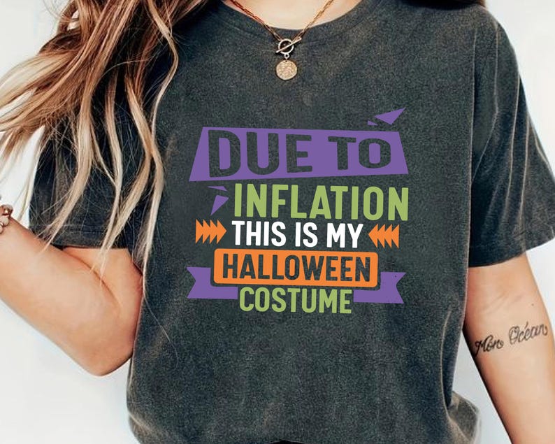 Funny Inflation Halloween Costume SVG, Budget Halloween Digital ...