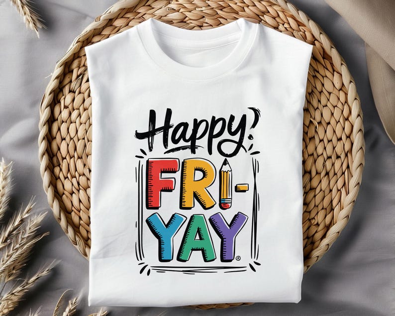 Happy Fri-yay SVG PNG, Fun Friday Digital Download, Weekend Celebration ...