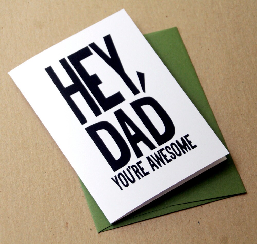 Funny card for dad father's day gift for him | Etsy