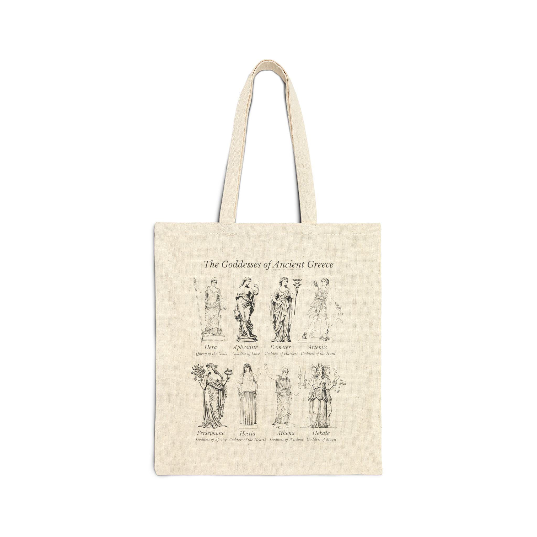 Ancient Greek Goddess Tote Bag | Mythology-inspired Canvas Bag | Hera ...