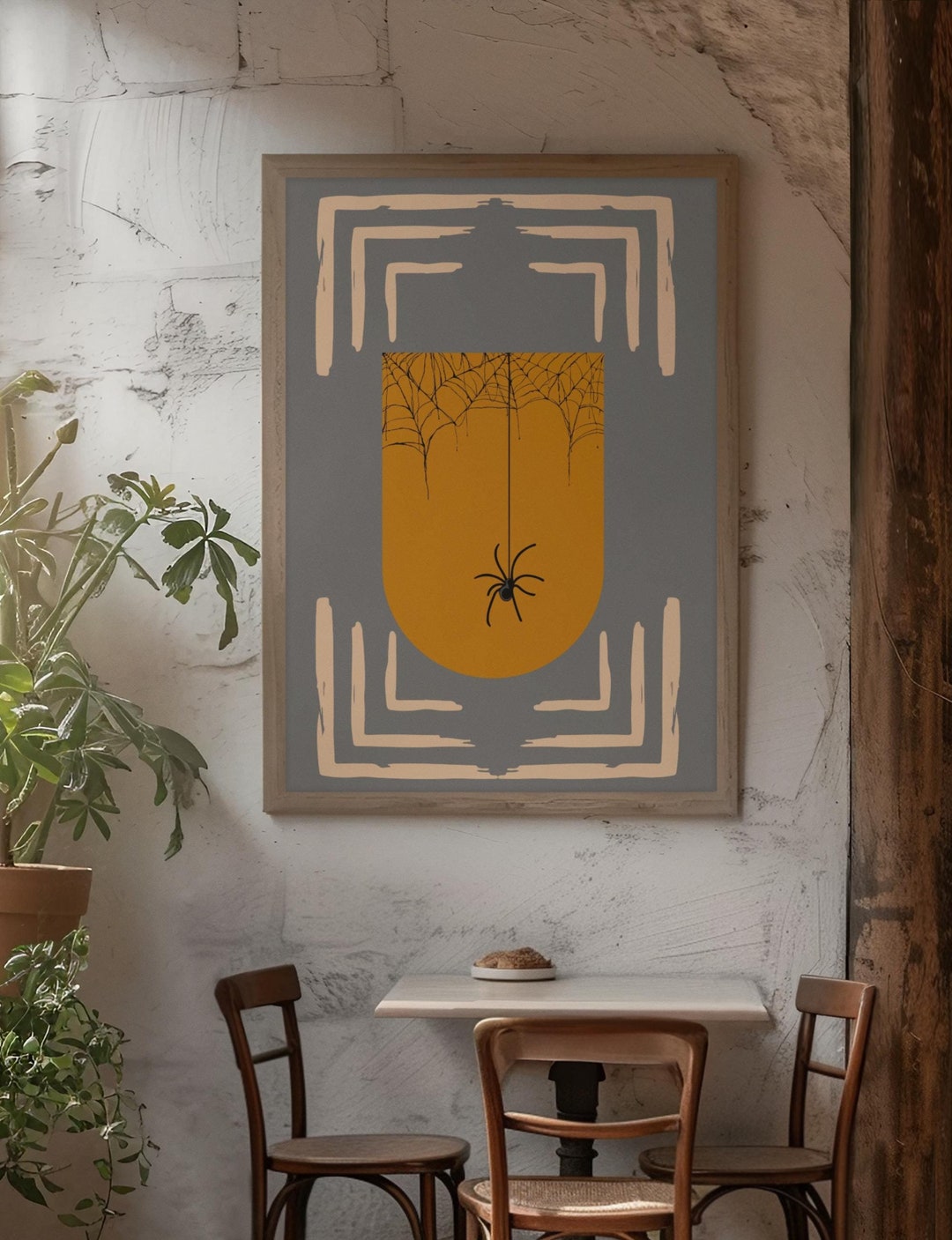 Spider Wall Art, Modern Spider Art, Minimalist Decor, Digital Spider ...