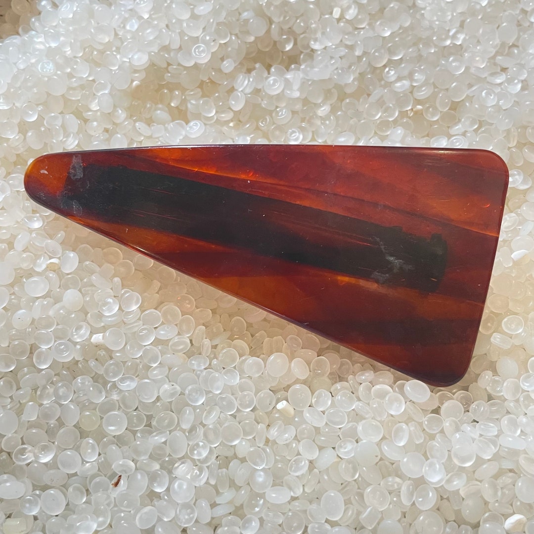 Tortoiseshell Barrette, 1970s Barrette ,vintage Hair Barrette, Long ...