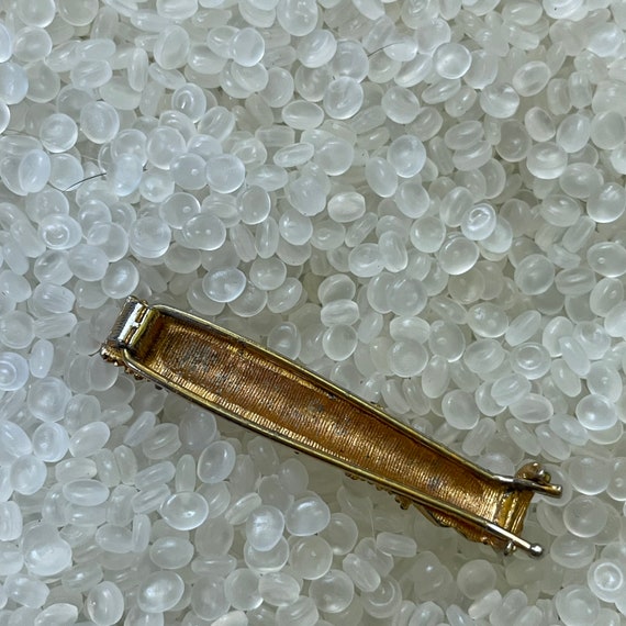 vintage barrette, gold tone, wonderful 1960s barrett… - Gem