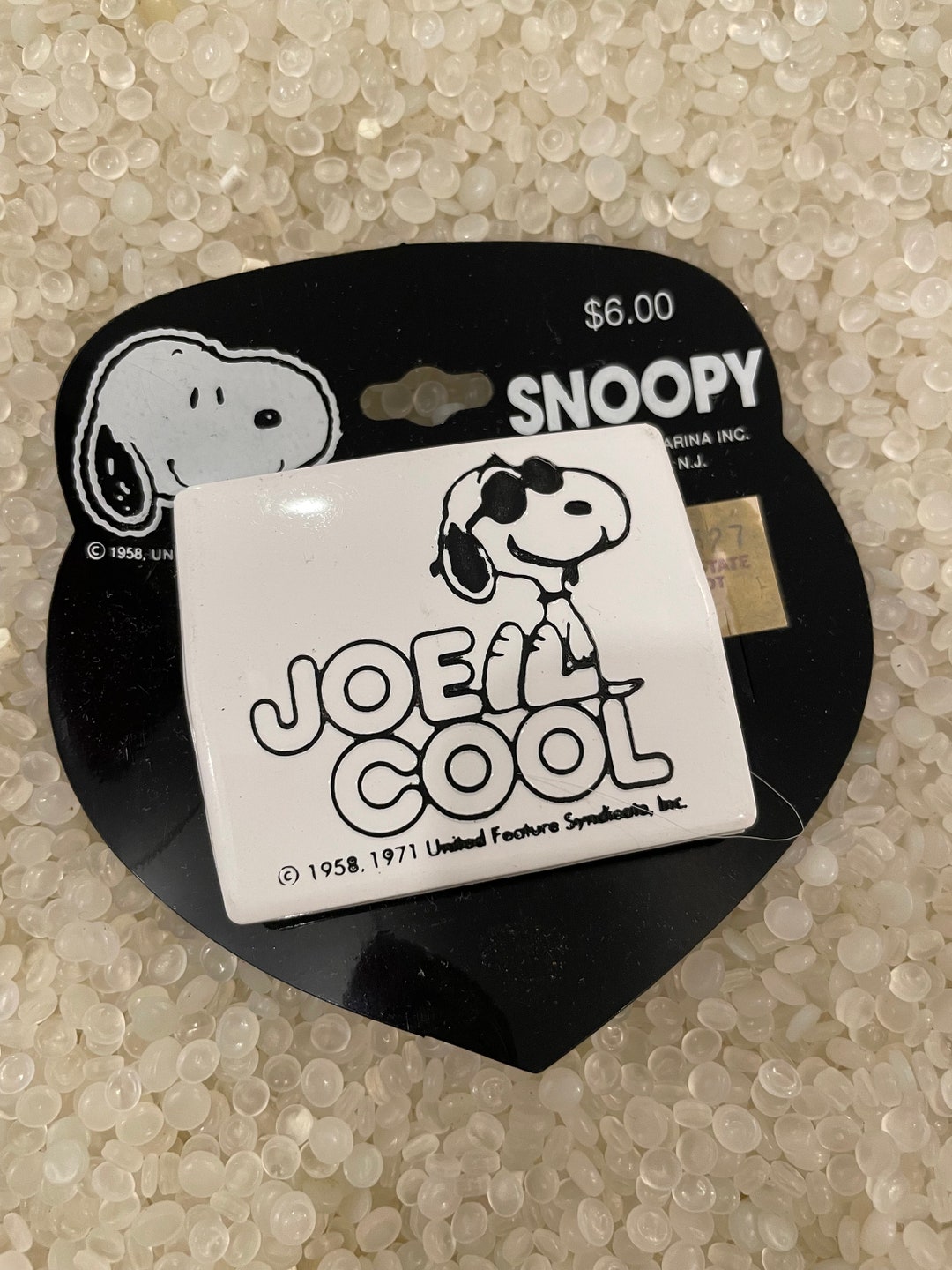 Joe Cool, Vintage Peanuts, Plastic Barrette , Vintage 1990s Hair ...